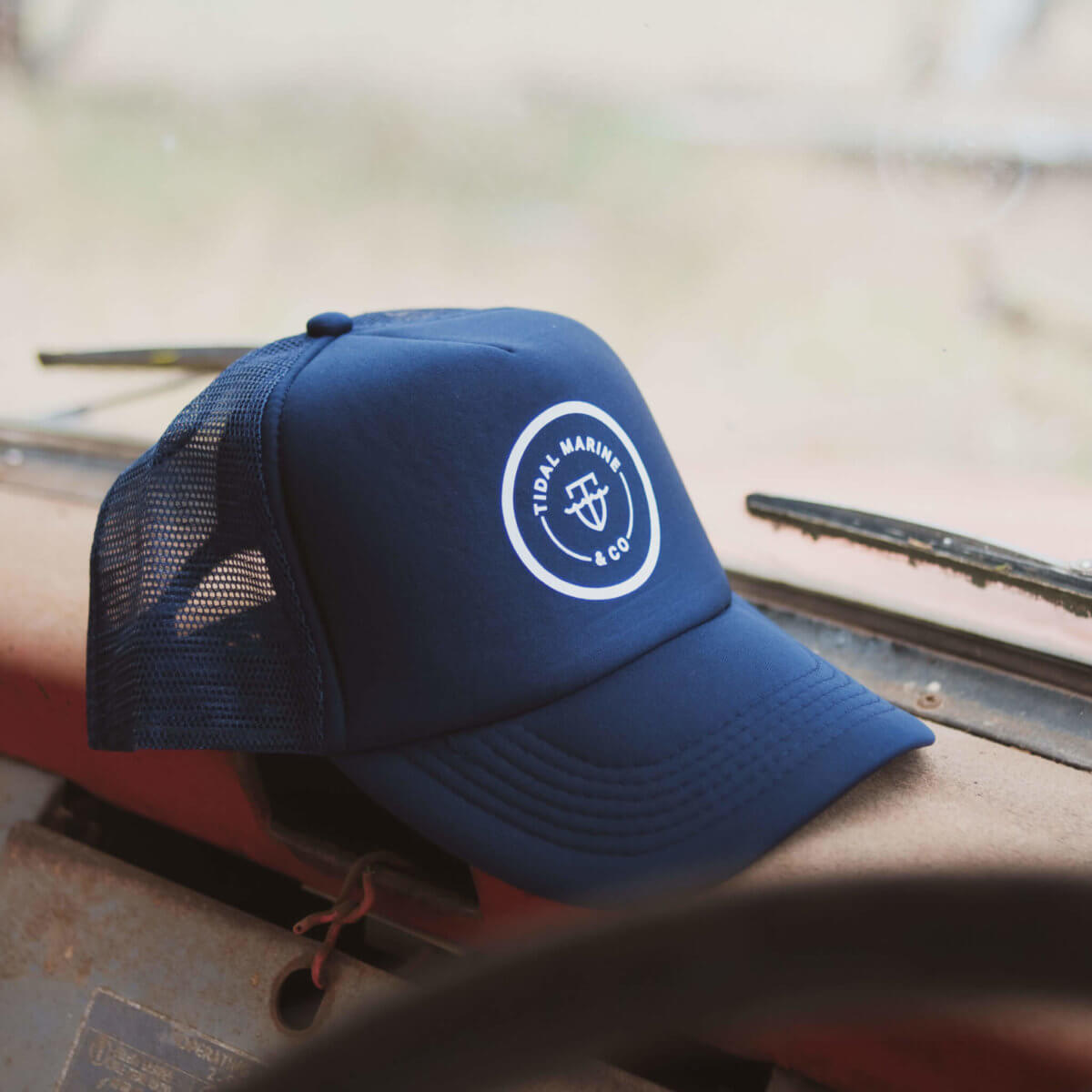 Navy Snapback Cap | Tidal Marine